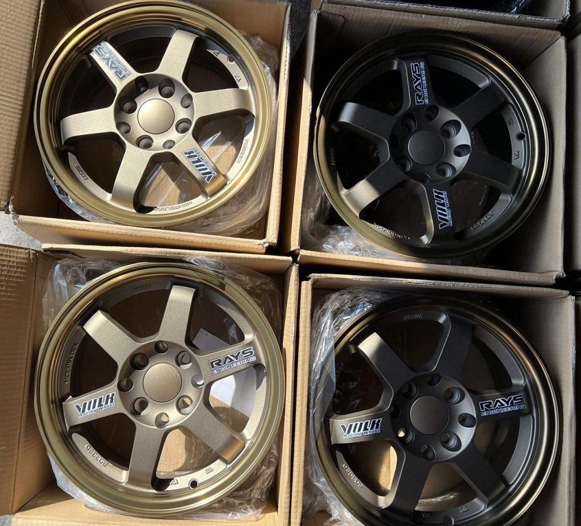 14” TE37 Design mags code 60113 Bronze 4Holes pcd 100-114 Brandnew on ...