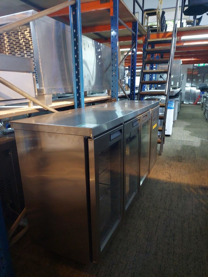 3 Door Bar Counter Chiller, 2060mm x 600mm x 1055mmh, Temp : 2 Degree ...