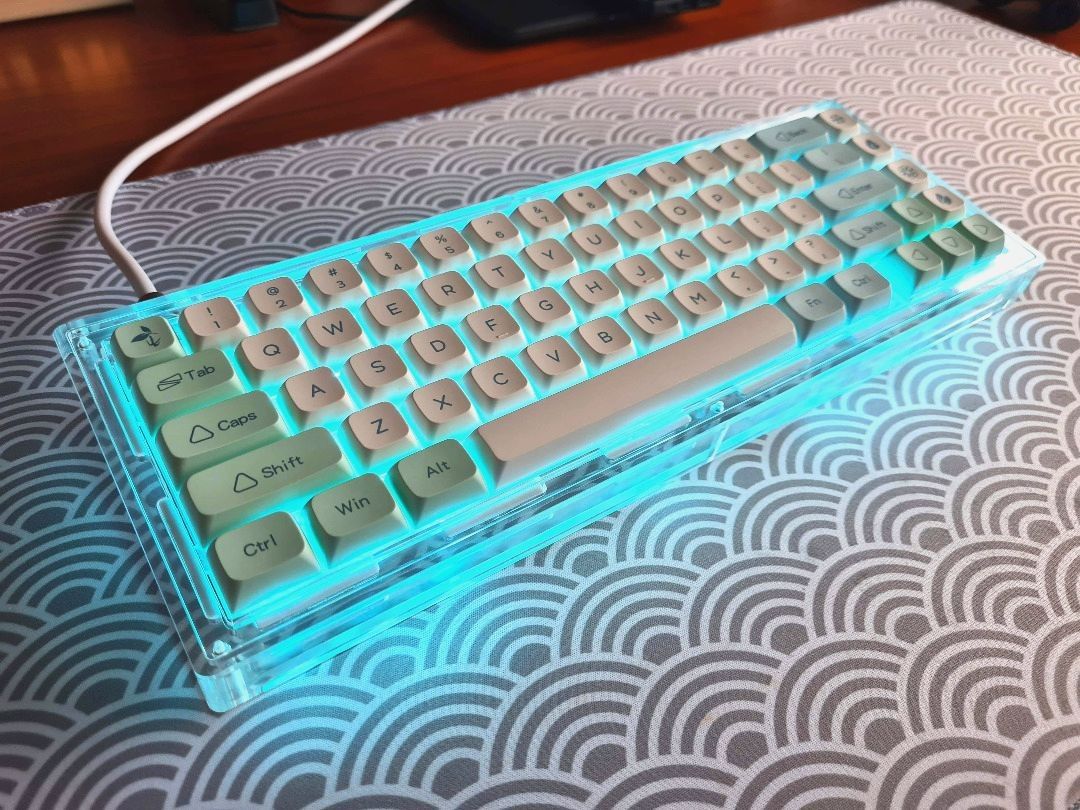 65% Custom Mechanical Keyboard (Mint2703)- Fully Modded, Computers ...