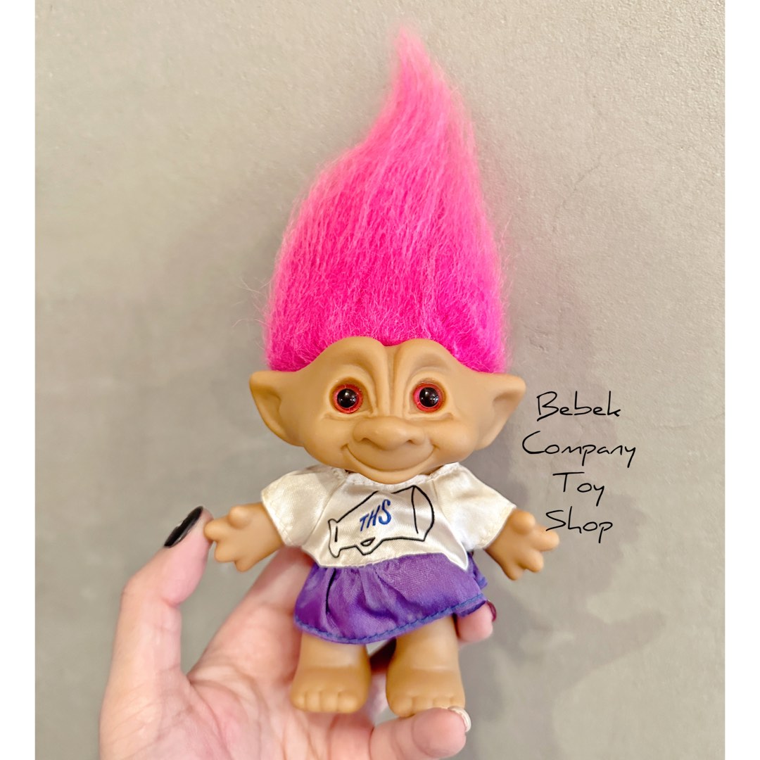 星星 1980 VTG Troll Gem trolls 啦啦隊 女孩 醜娃 巨魔娃娃 幸運小子 寶石系列 古董玩具, 哩哩扣扣, 其他在旋轉拍賣