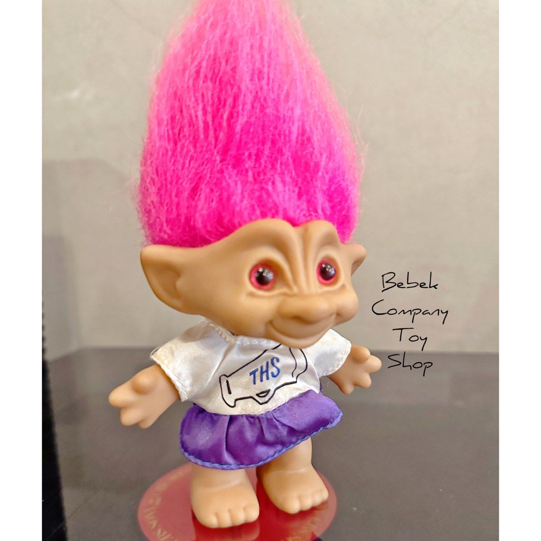 星星 1980 VTG Troll Gem trolls 啦啦隊 女孩 醜娃 巨魔娃娃 幸運小子 寶石系列 古董玩具, 哩哩扣扣, 其他在旋轉拍賣