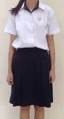 ACJC uniform blouse and skirt, Women's Fashion, Tops, Blouses on Carousell