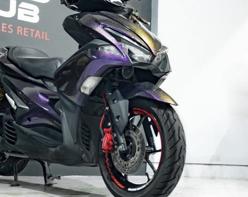 Aerox v1 coverset (one galaxy purple, one cyan blue), Motorcycles ...