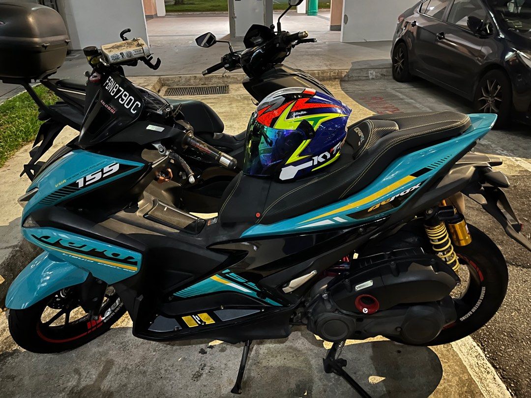 Aerox v1 coverset (one galaxy purple, one cyan blue), Motorcycles ...