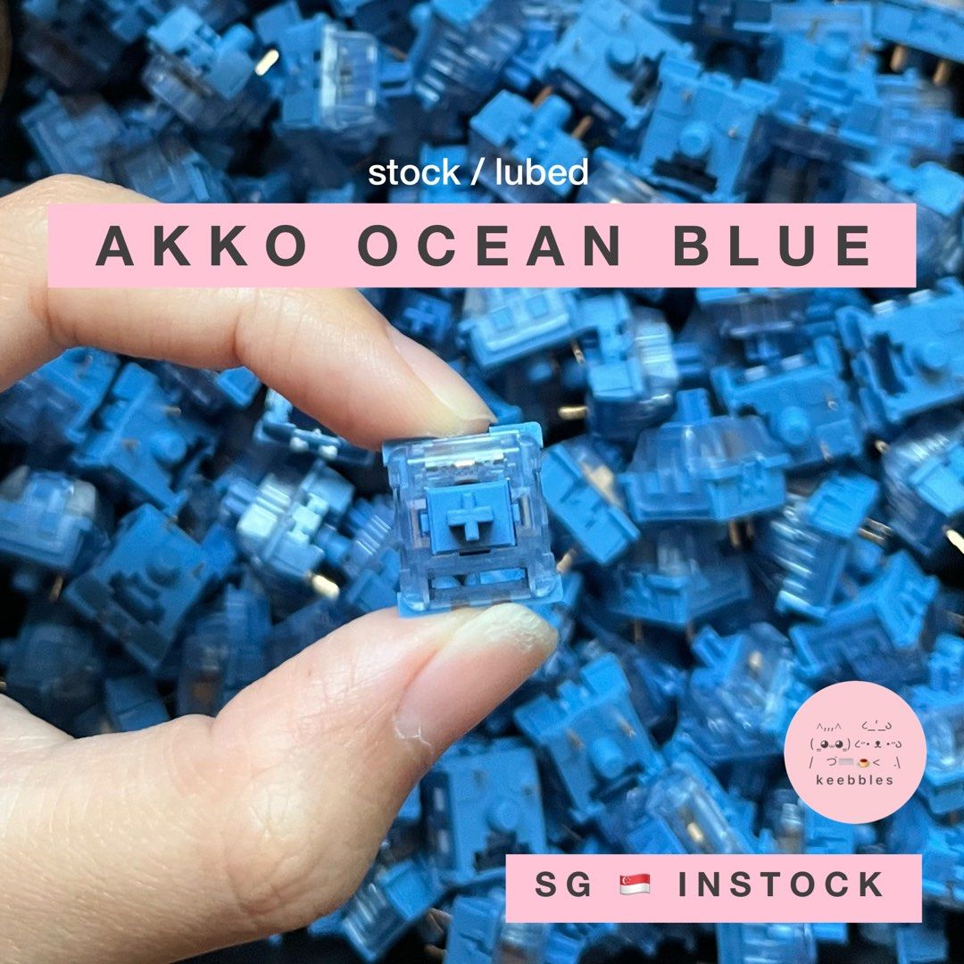 akko ocean blue switches, Computers & Tech, Parts & Accessories ...