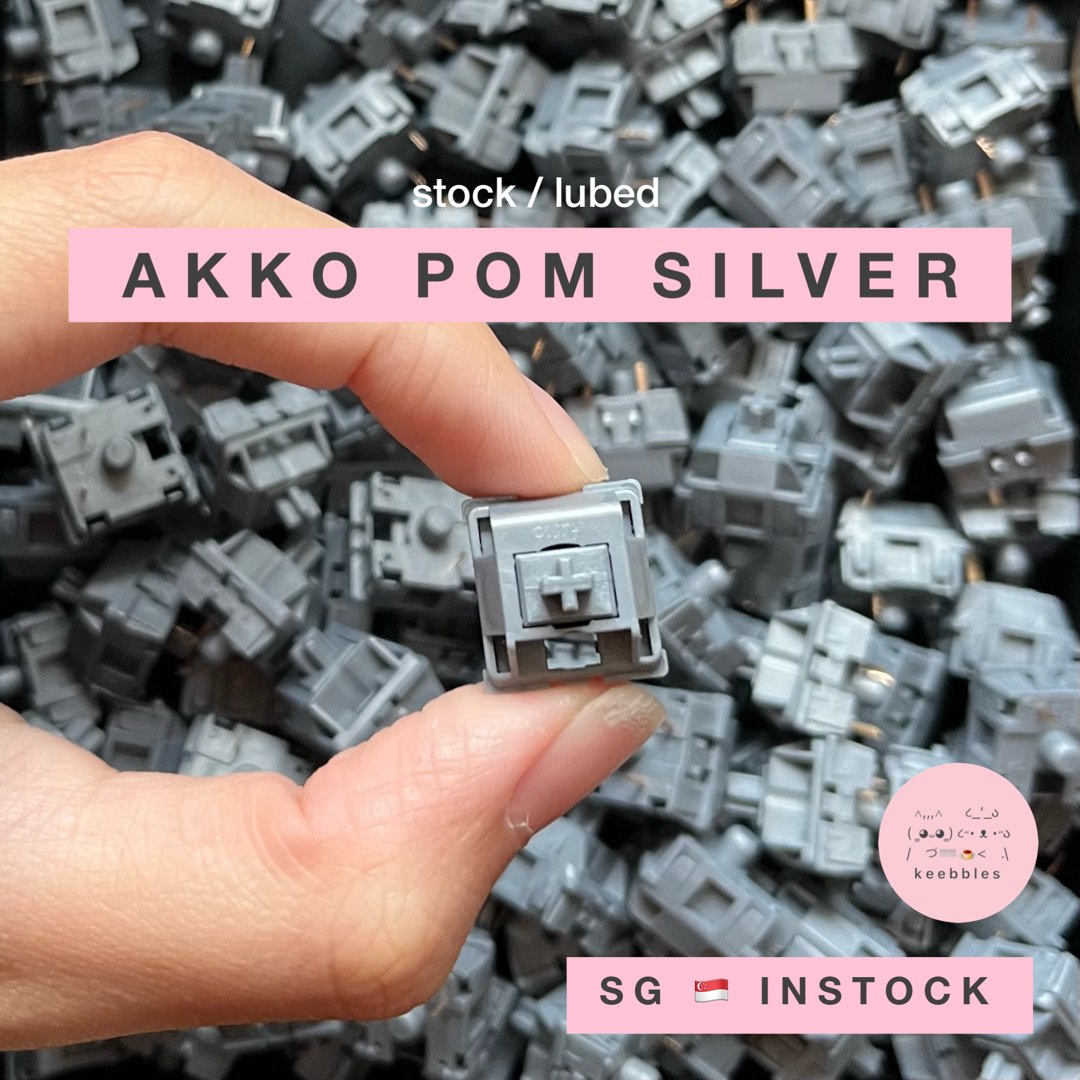 akko pom silver switches, Computers & Tech, Parts & Accessories ...
