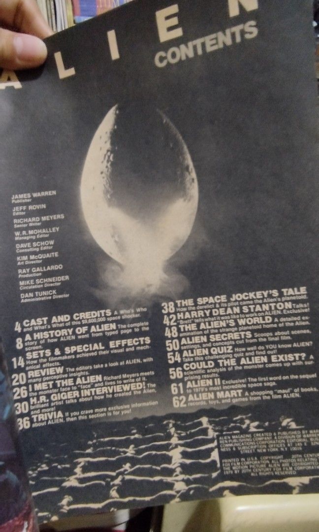 ALIEN COLLECTOR'S edition 1979, Hobbies & Toys, Books & Magazines ...