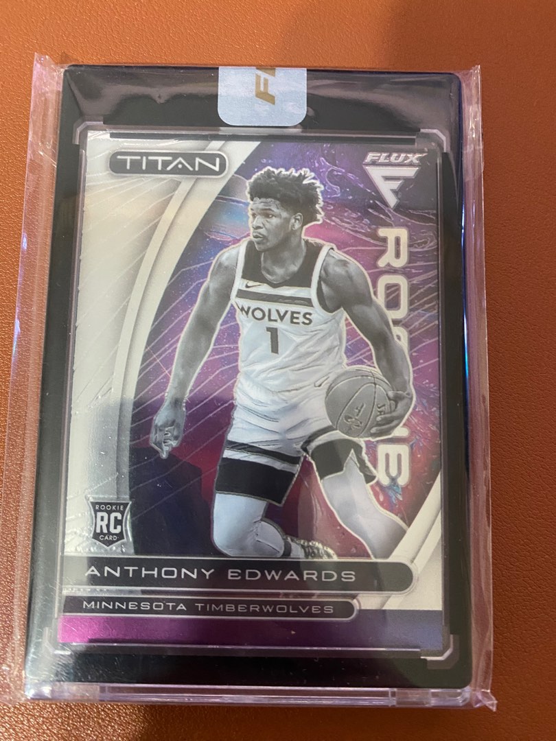Anthony Edwards Flux Rookie uncirculated card, Hobbies & Toys ...