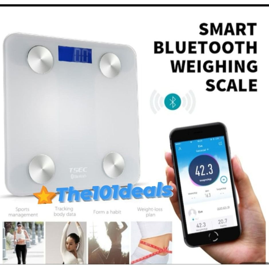 App Smart Bluetooth Digital Weighing Scale, Health & Nutrition, Health ...