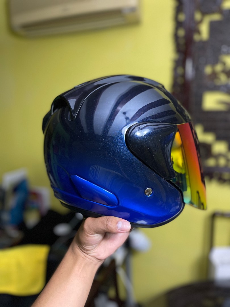 ARC RITZ TWO TONE BLUE Helmet, Motorcycles, Motorcycle Accessories on ...
