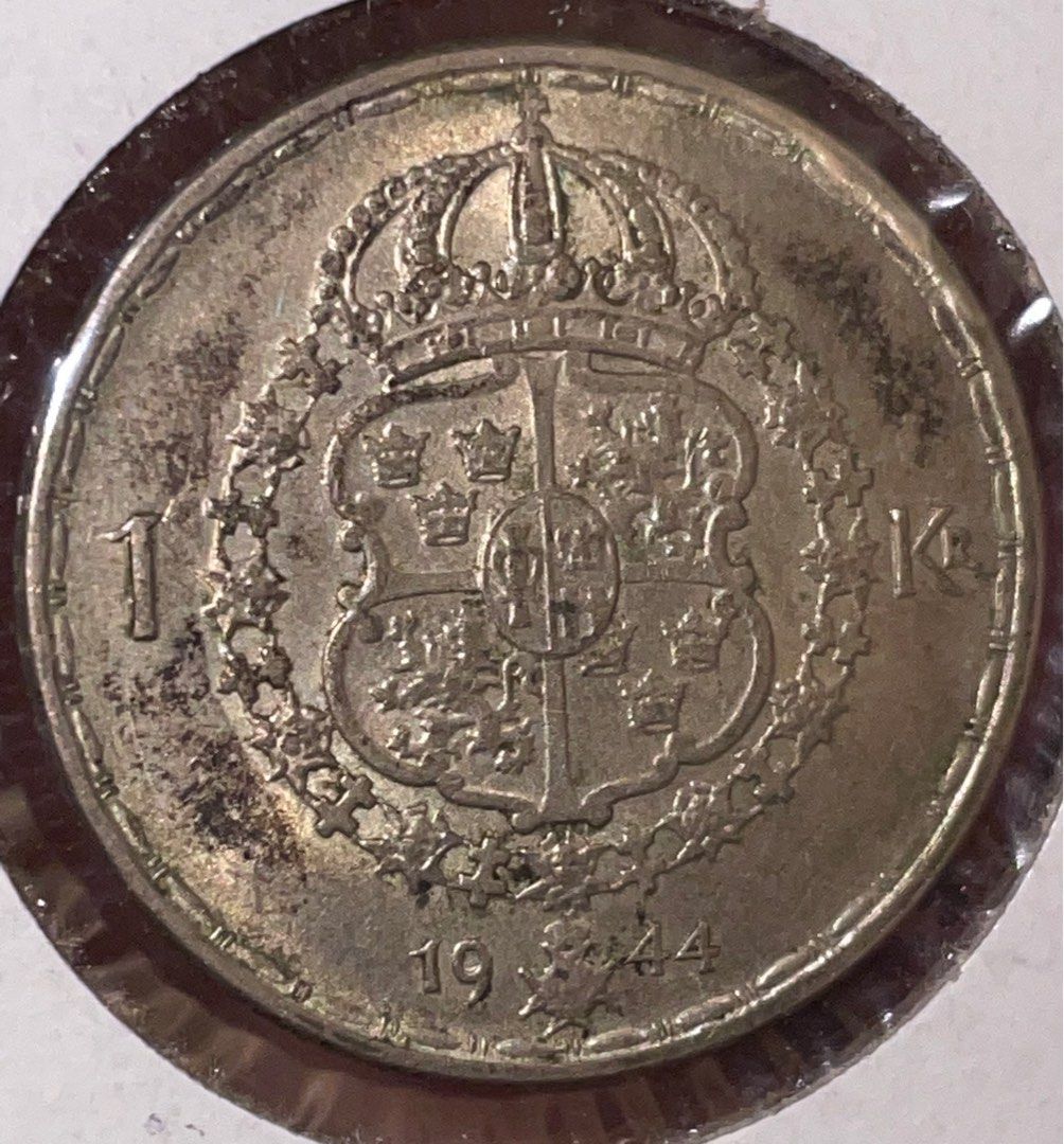 AU 1 krona Sweden silver coin, Hobbies & Toys, Memorabilia ...