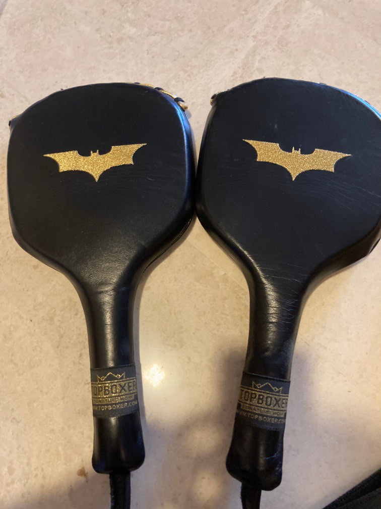 Authentic limited edition Batman boxing paddles, Sports Equipment ...