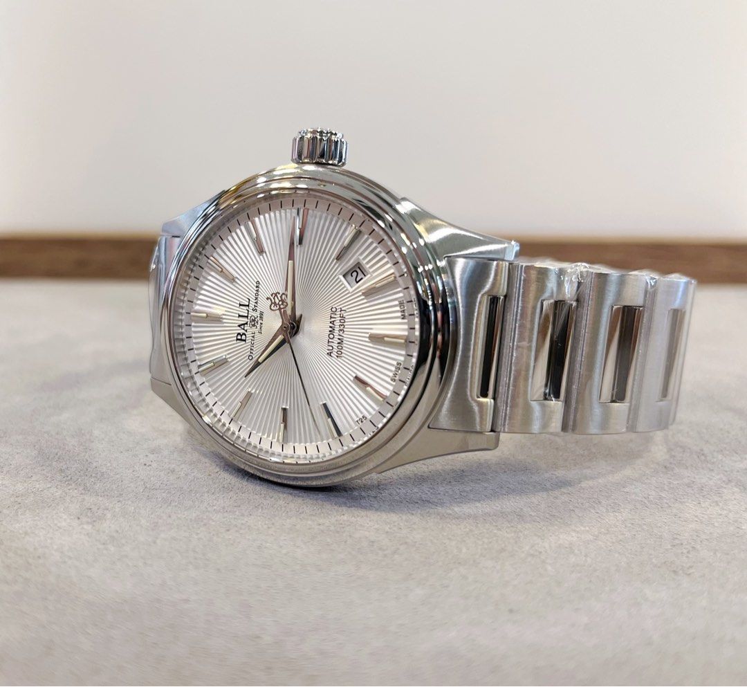 Ball Fireman Victory Silver Automatic Watch, Luxury, Watches on Carousell