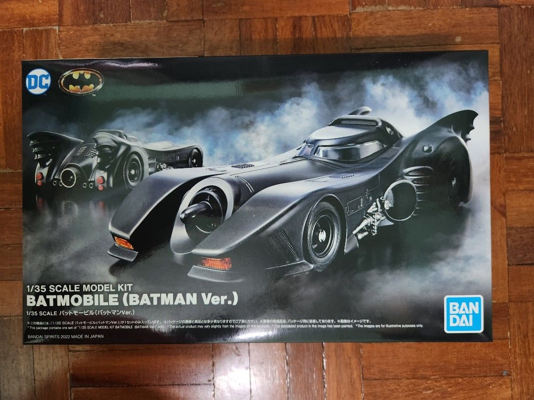 Bandai 1/35 Batmobile (Batman Ver) Batman Car Model, Hobbies & Toys ...