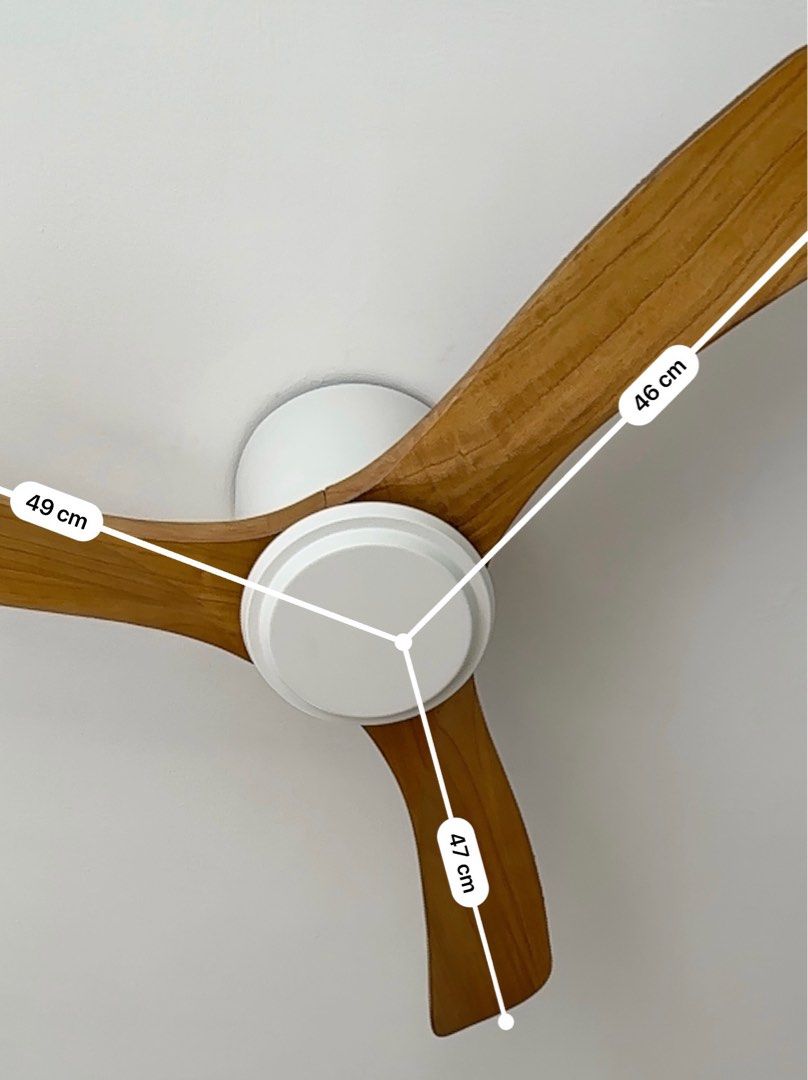 BNIB 36” Ceiling Fan Real Solid Wood NO LIGHT With Remote, Furniture ...