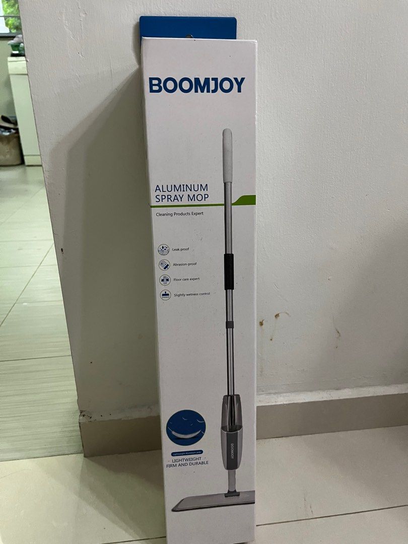 BNIB Boomjoy Aluminium Spray Mop P4, TV & Home Appliances, Vacuum ...