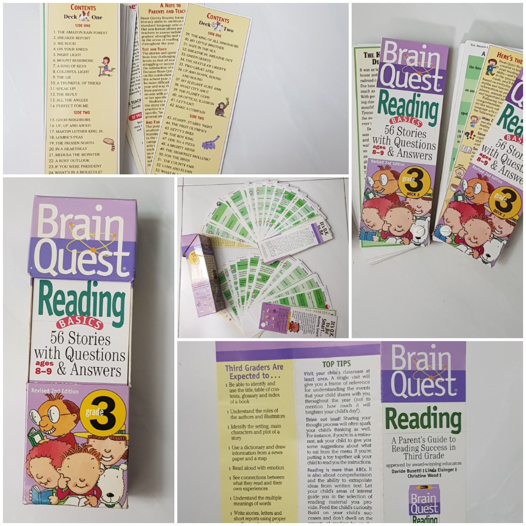 Brain Quest Grade 3 Reading - 56 Stories with Questions and Answers ...