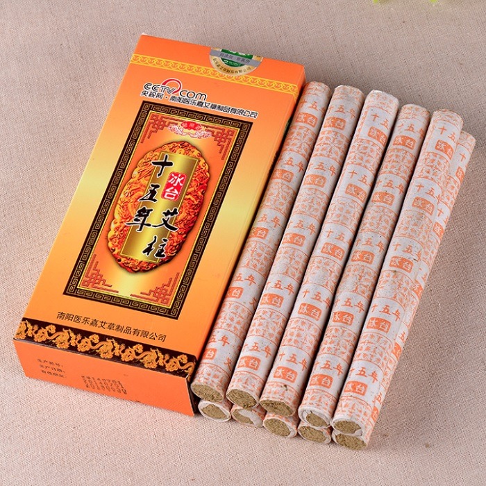 Brand New 10Pcs/Lot Traditional Moxa Roll 15 Years Old Moxa Stick Pure Moxibustion Strip ...