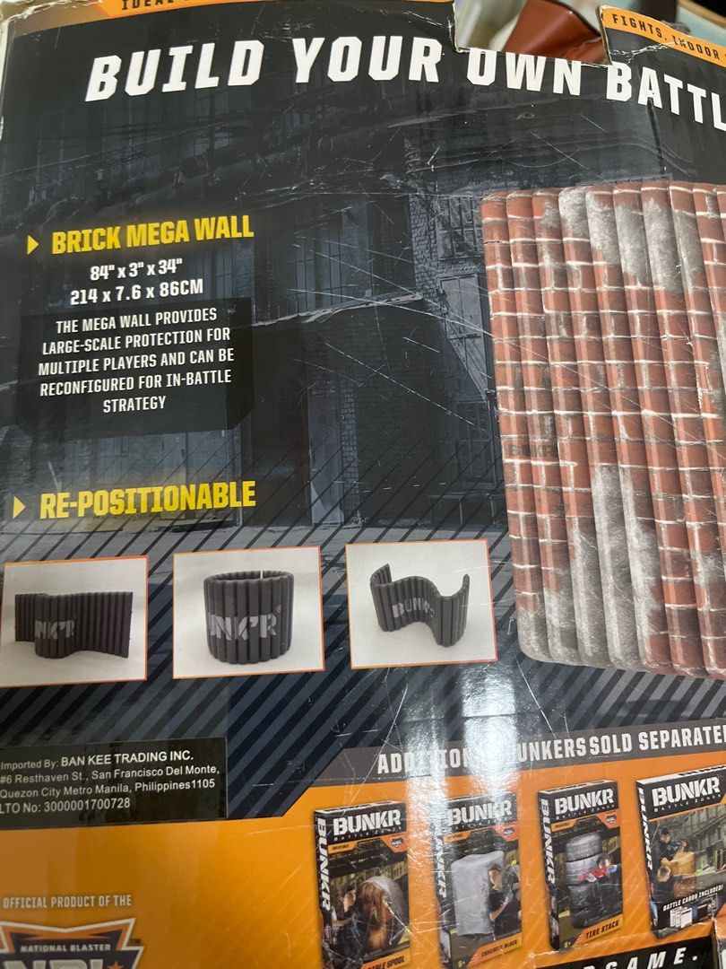 Bunkr Battle Zones Brick Mega Wall, Hobbies & Toys, Toys & Games on ...