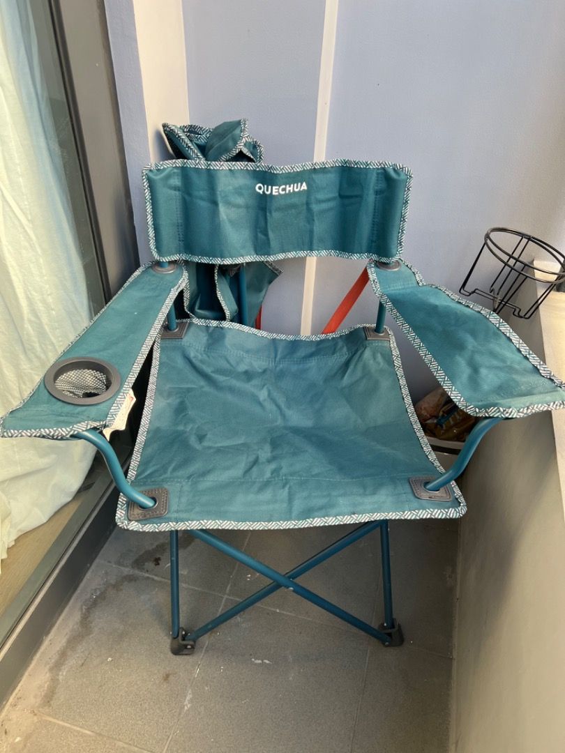 Camping tent - Arpenaz 4.1 F&V With 2 folding chairs and groundsheet ...