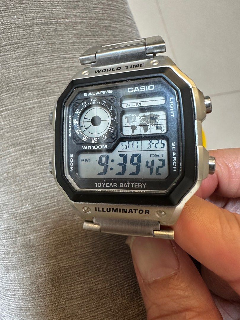 Casio 手錶 AE 1200 WH, 名牌, 手錶 - Carousell