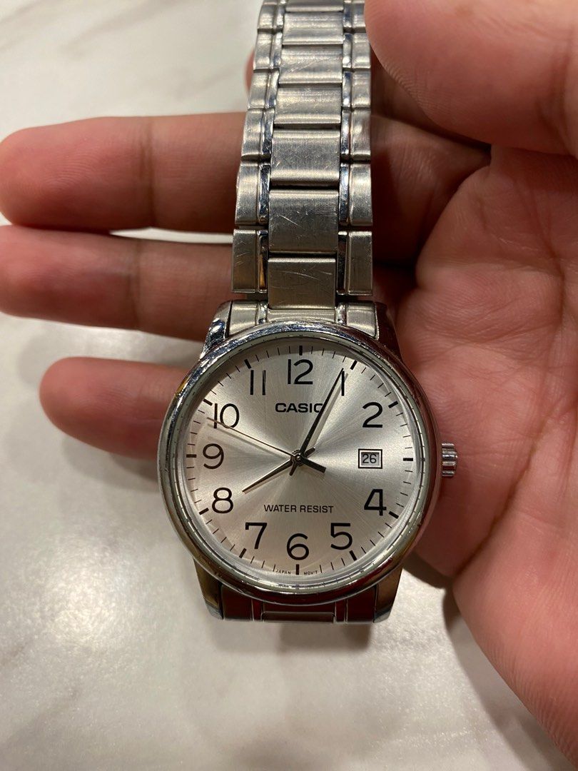 CASIO SILVER WATCH FOR MEN ORIGINAL on Carousell