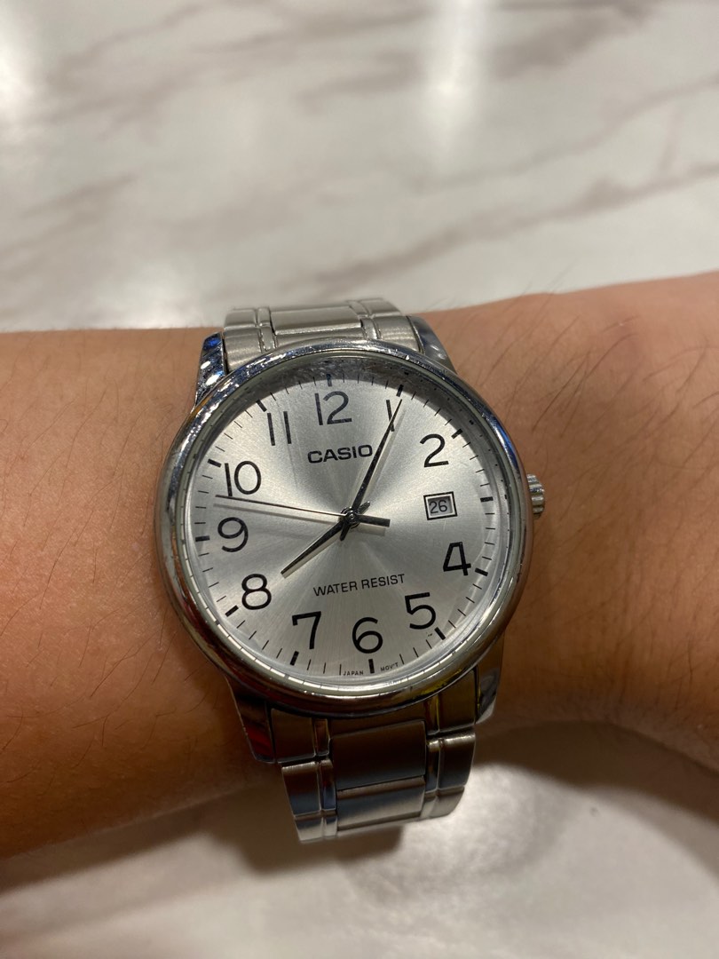 CASIO SILVER WATCH FOR MEN ORIGINAL on Carousell