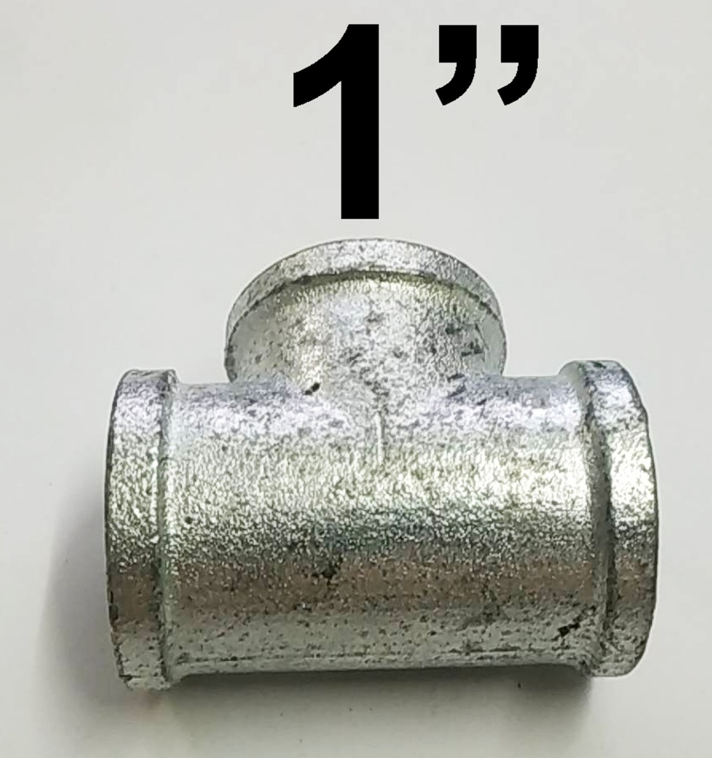 CHINA GI TEE 1" THREADED SCREW TYPE GALVANIZED IRON, Furniture & Home ...