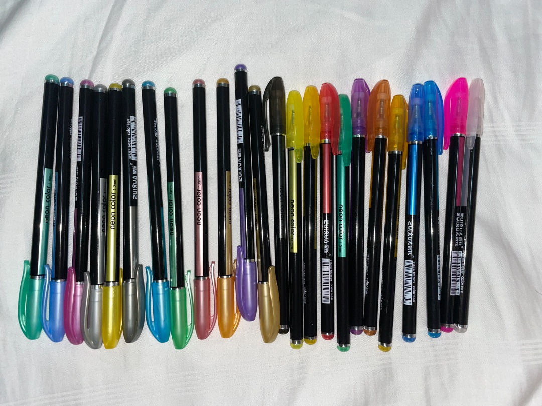 Coloured Pens (24 pens), Hobbies & Toys, Stationery & Craft, Stationery ...