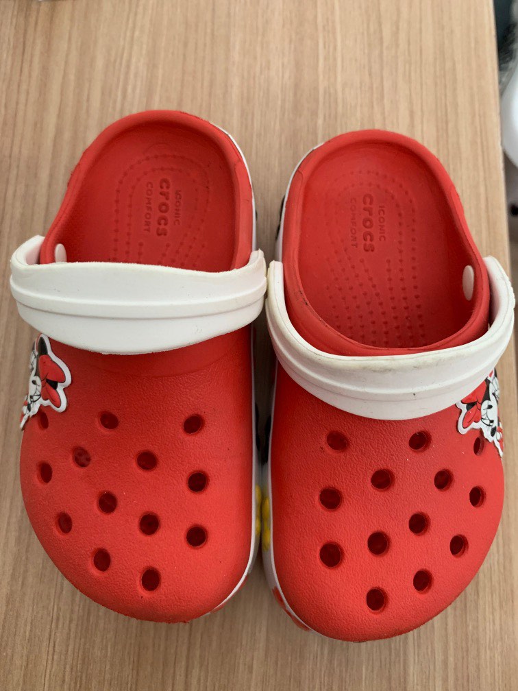 Crocs original Minnie Mouse uk 8, Bayi & Anak, Baju Anak Perempuan, 1 ...
