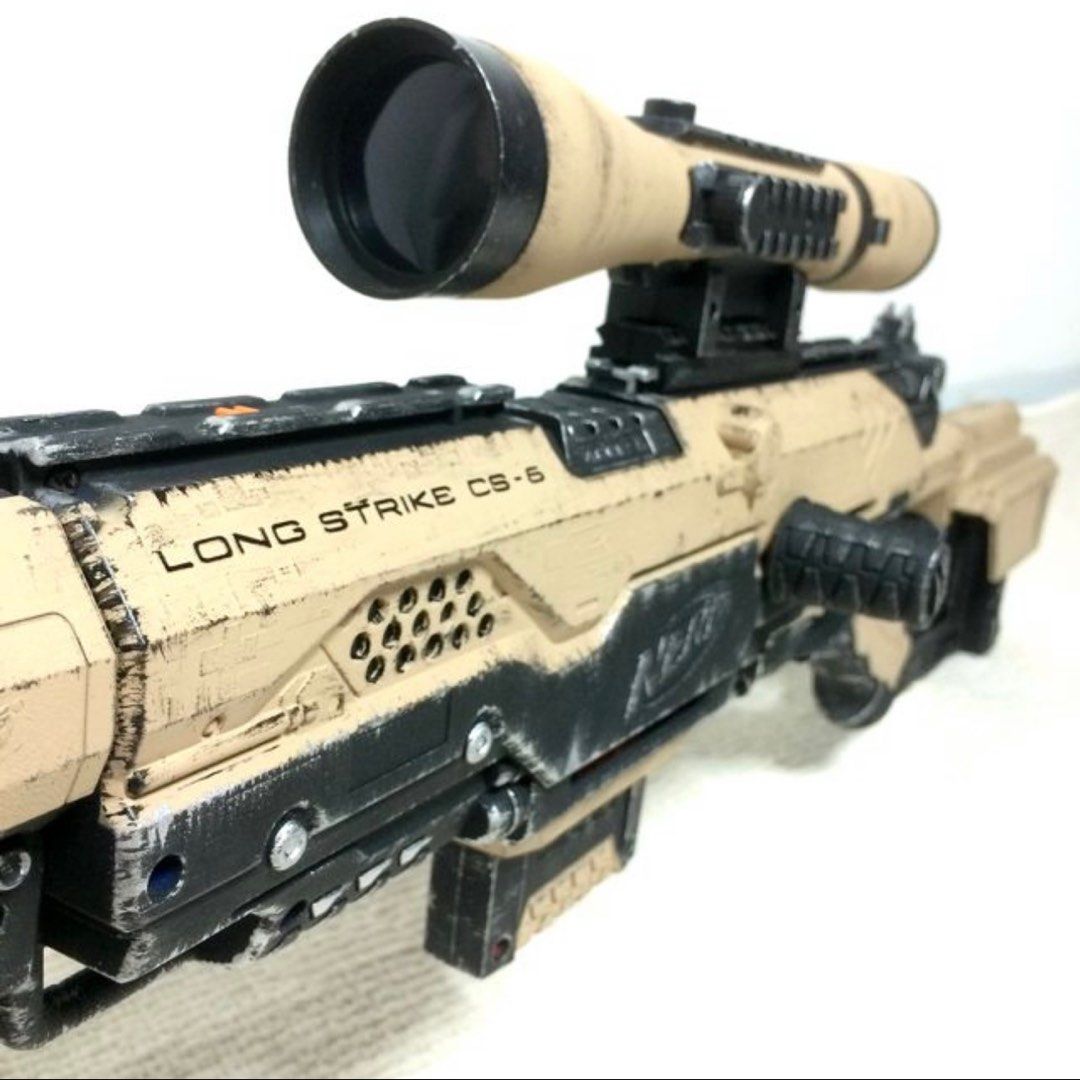 Custom Designed Nerf Longstrike, Hobbies & Toys, Toys & Games on Carousell