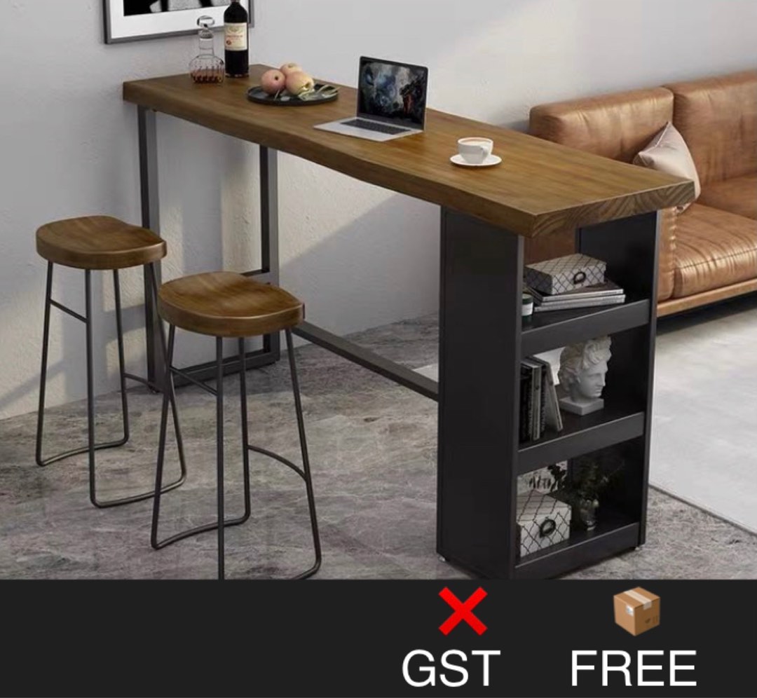 Customise High Bar Breakfast Dining Table Kitchen Island Bar Counter ...