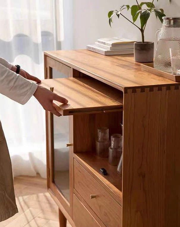 Customise Sideboard Pantry Cabinet Counter Rattan Buffet Table Kitchen ...