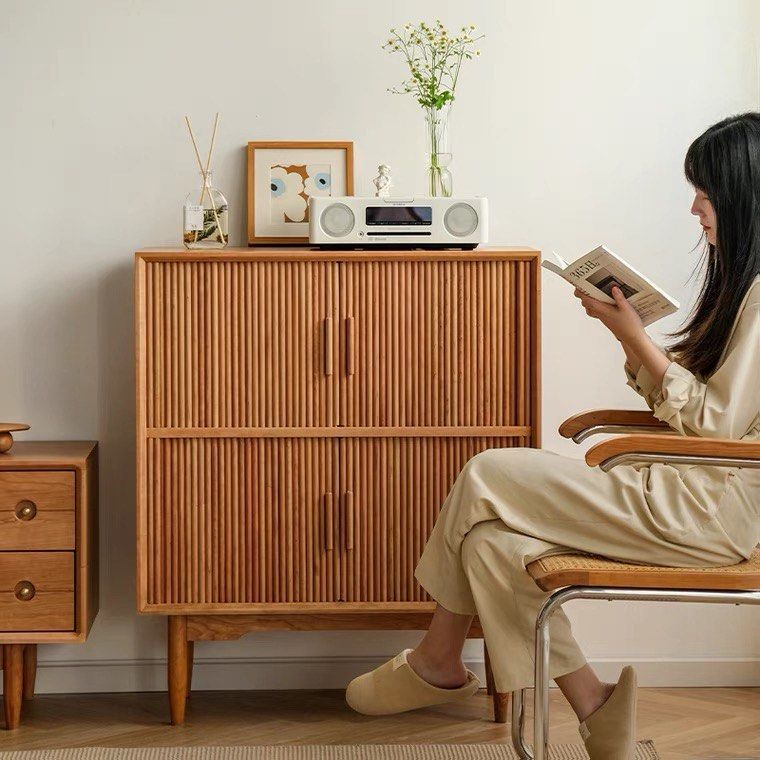 Customise Sideboard Side Music Console Table Wooden Bookcase vinyl ...
