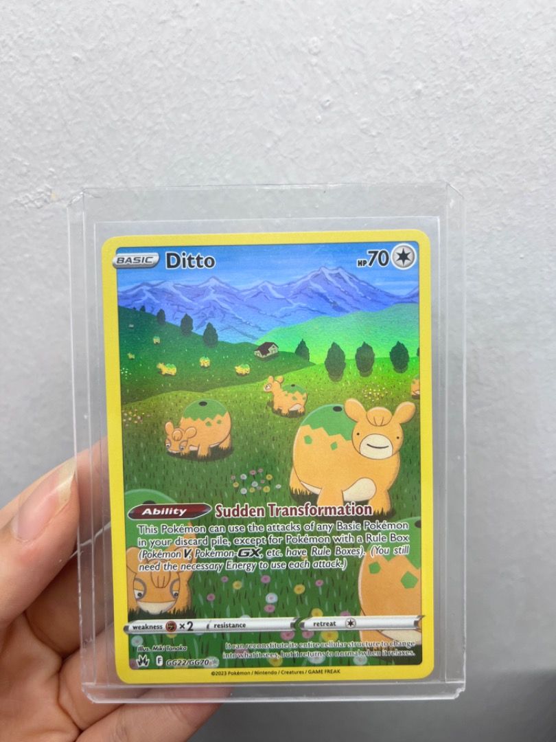 Ditto Full Art Pokemon Card, Hobbies & Toys, Toys & Games on Carousell