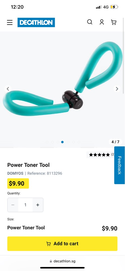 Domyos Power Toning Tool, Sports Equipment, Exercise & Fitness, Toning ...