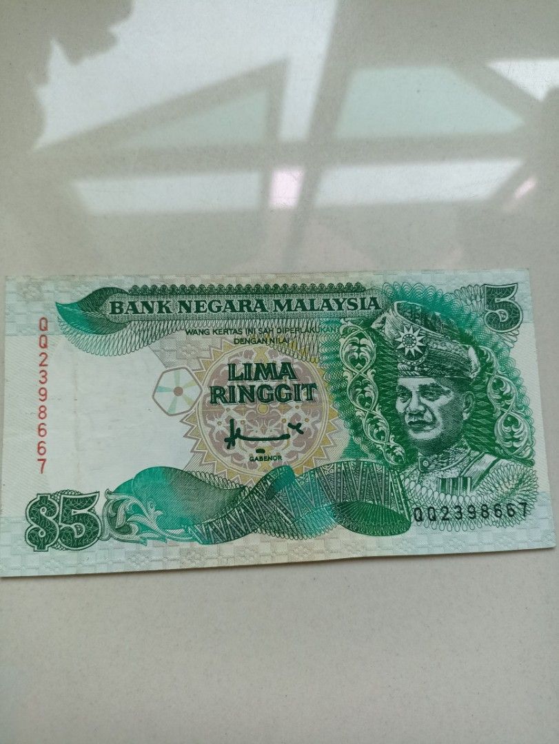 Duit Lama Malaysia Rm5 Siri 7, Hobbies & Toys, Collectibles ...