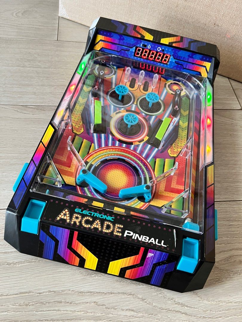 Electronic Arcade Desktop Pinball with Lights and Sound, Hobbies & Toys ...
