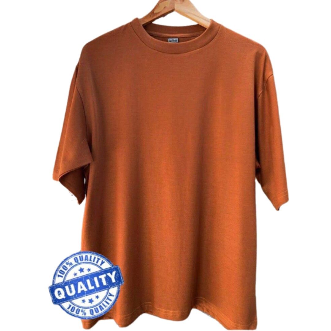 Elite Oversized Rust, Men's Fashion, Tops & Sets, Tshirts & Polo Shirts ...