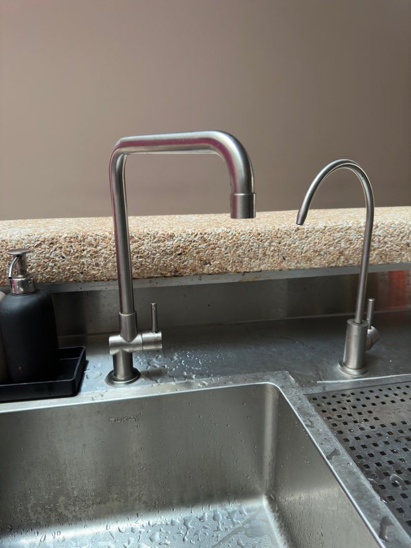 Elkay Sink w Faucet and Rinser, Furniture & Home Living, Bathroom ...