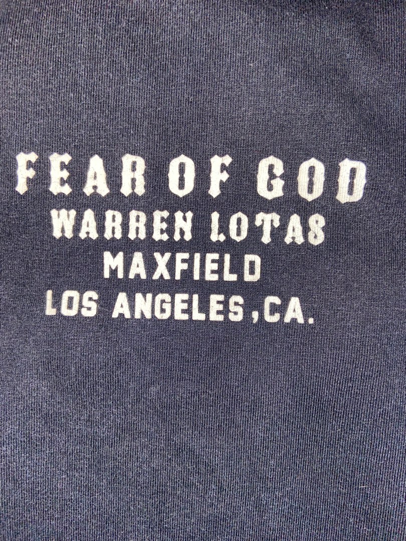 FEAR OF GOD WARREN LOTUS large, Men's Fashion, Tops & Sets, Tshirts ...