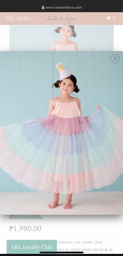 Feliz Rainbow Dress - Laila & Lyra, Babies & Kids, Babies & Kids Fashion on Carousell