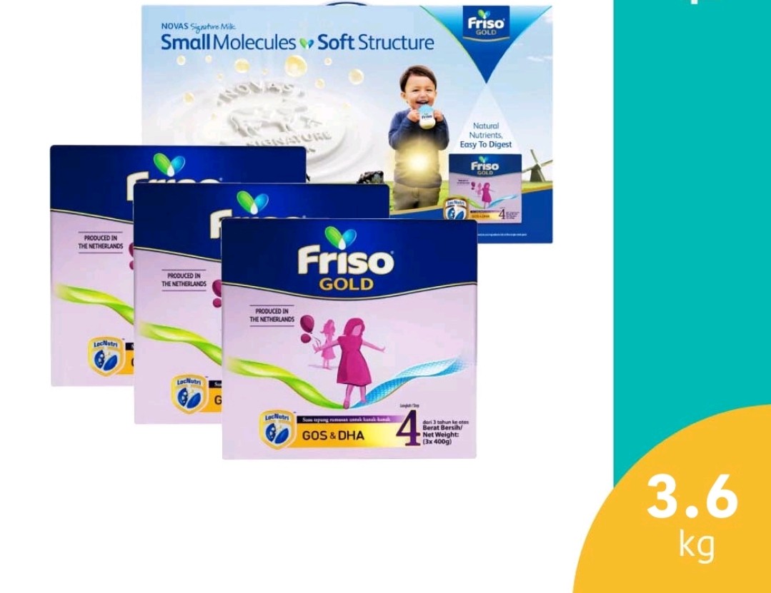 Friso Step 4(Original) 3 box, Babies & Kids, Nursing & Feeding, Weaning ...