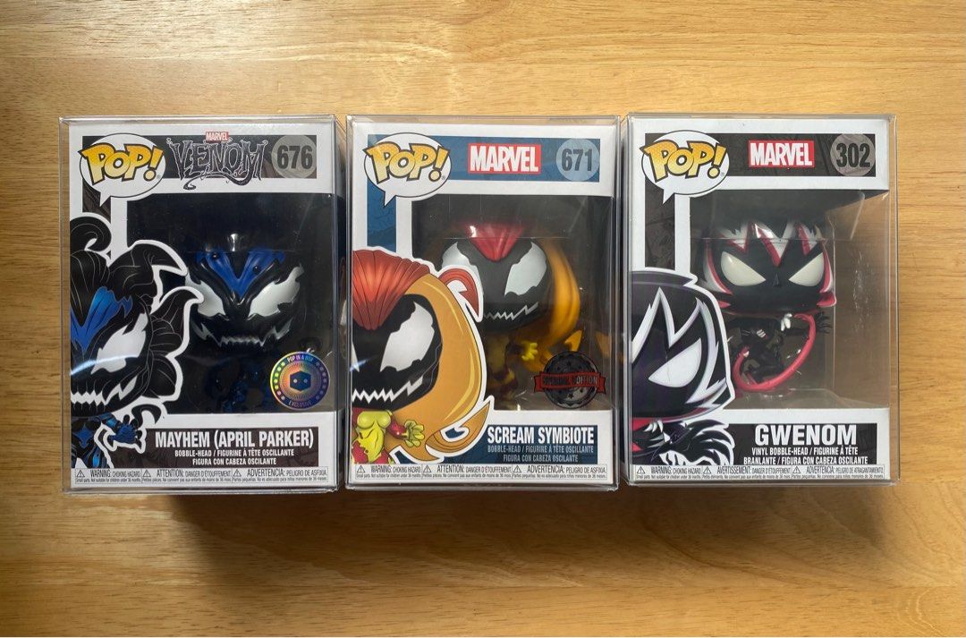 Funko Pop! Marvel: Symbiotes (SET OF 3), Hobbies & Toys, Toys & Games ...