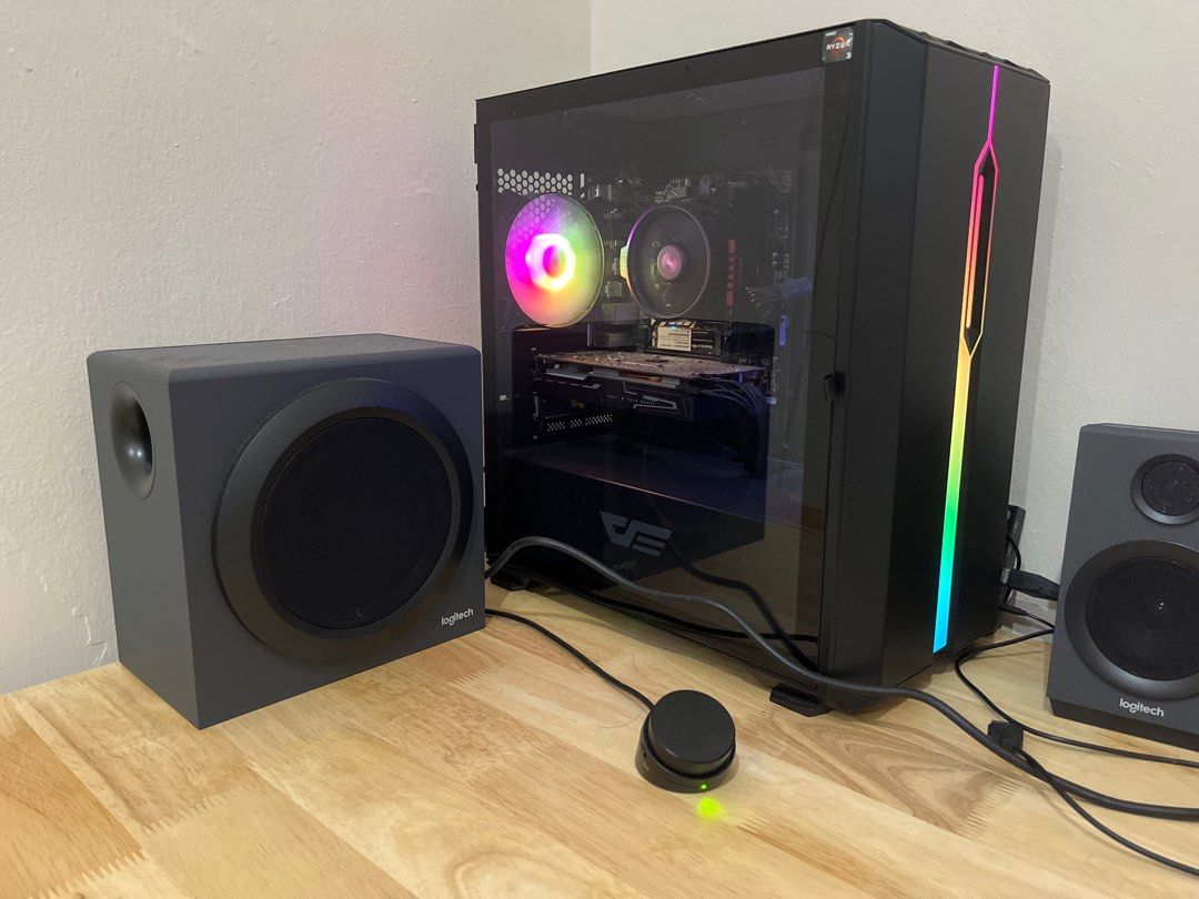 Gaming Desktop + Monitor + Logitech Speaker, Computers & Tech, Desktops ...