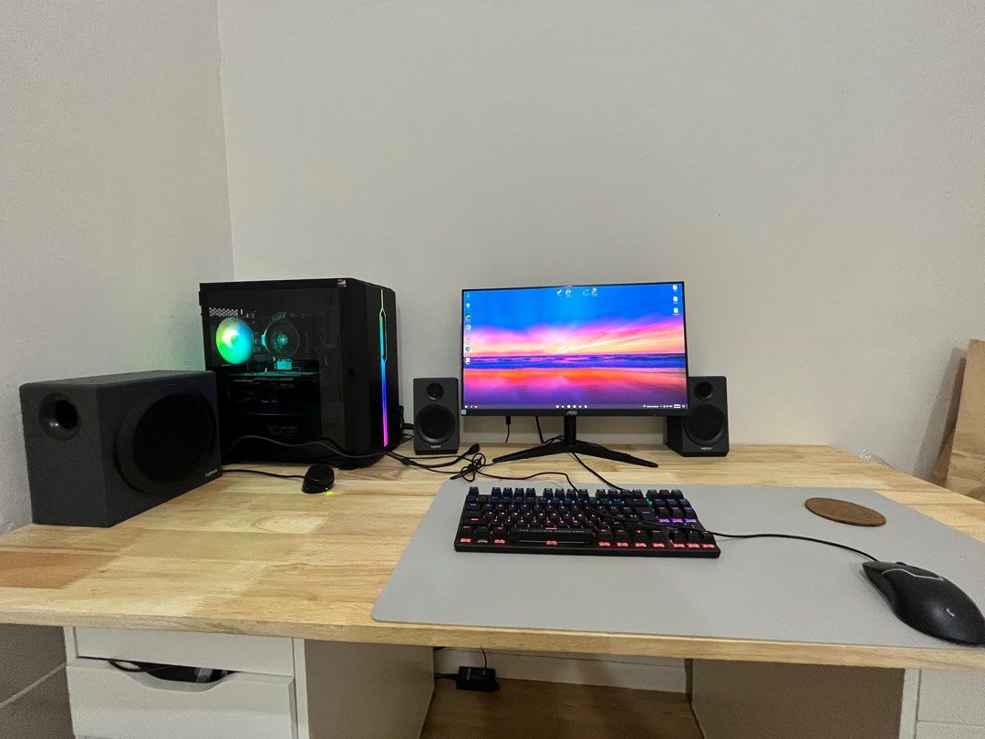 Gaming Desktop + Monitor + Logitech Speaker, Computers & Tech, Desktops ...