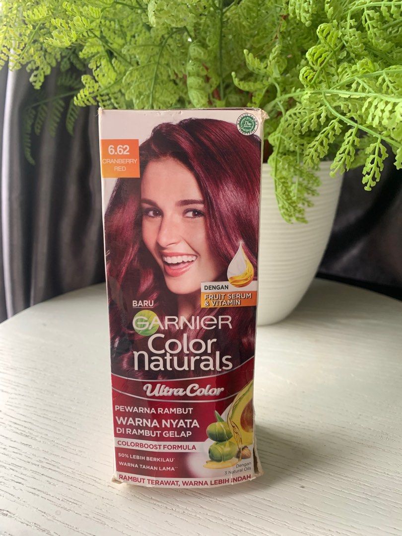 GARNIER hair color (cranberry red), Beauty & Personal Care, Hair on ...