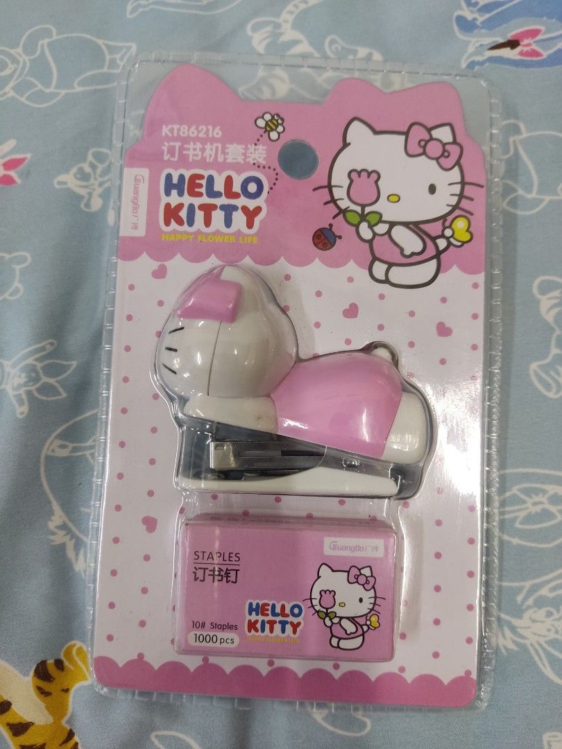 Hello Kitty Stapler Set Hobbies And Toys Stationery And Craft Craft Supplies And Tools On Carousell