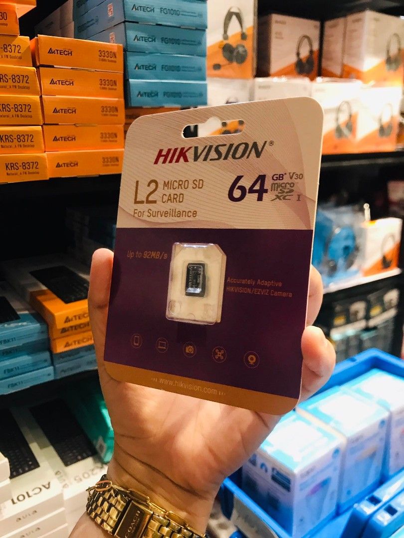 HIKVISION 64GB L2 MicroSD Card For Surveillance Class 10 HS-TF-L2/64G ...
