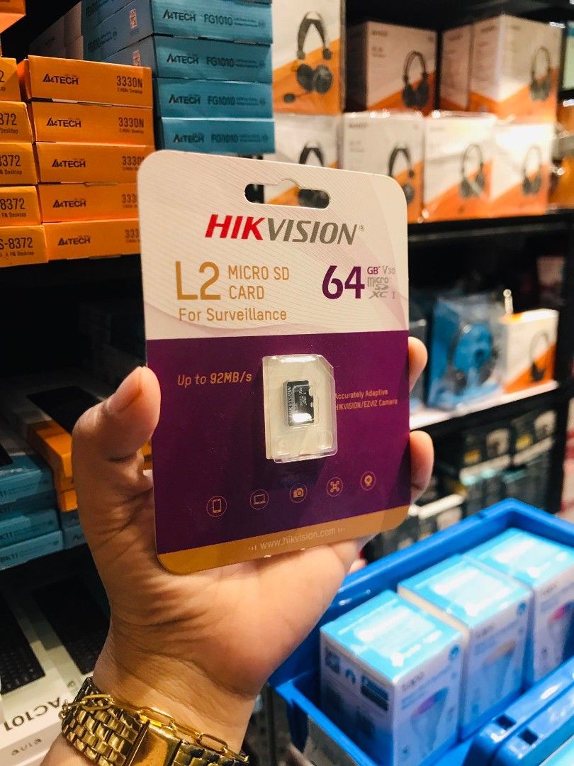HIKVISION 64GB L2 MicroSD Card For Surveillance Class 10 HS-TF-L2/64G ...